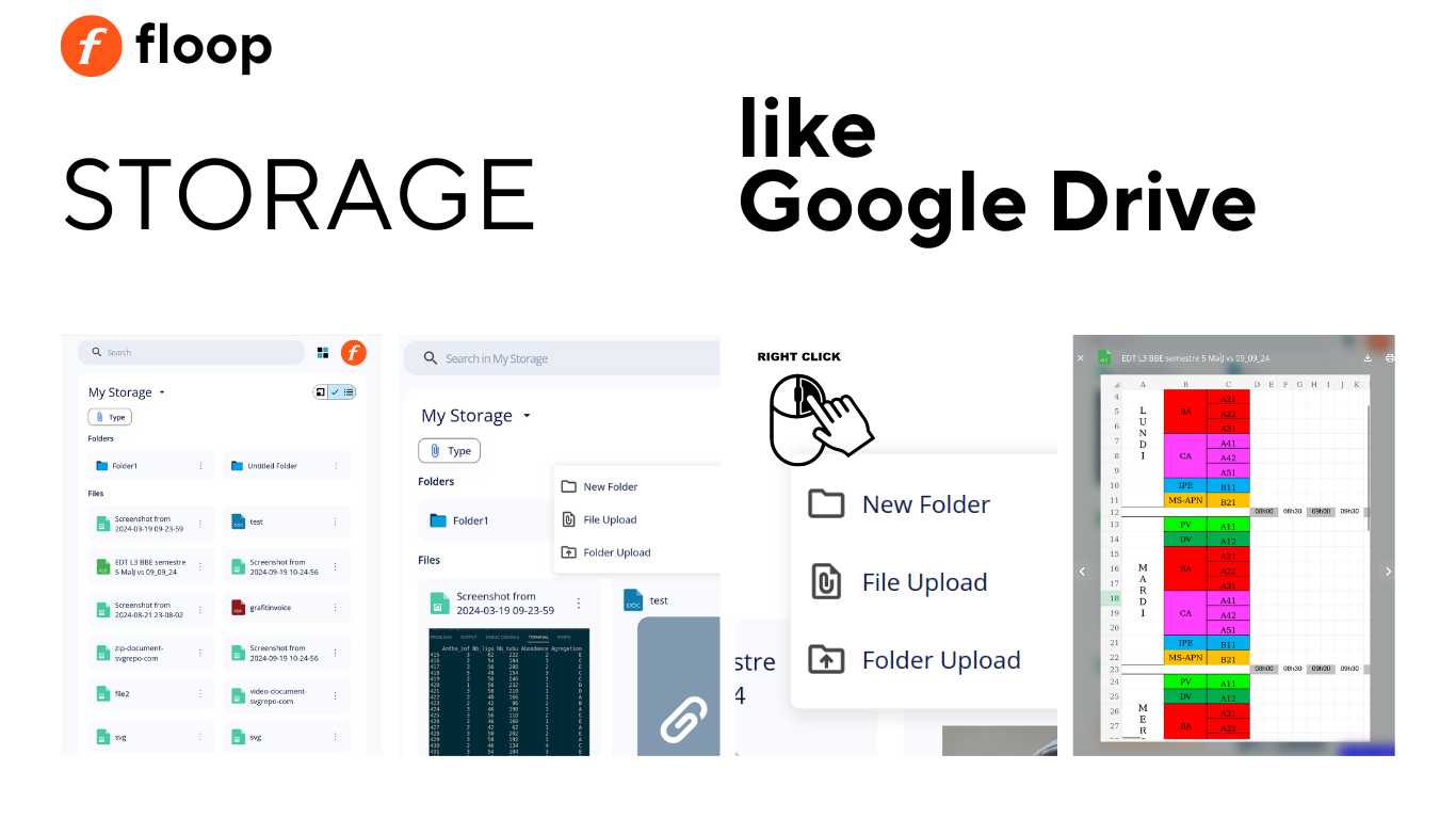 Storage Drive OneDrive DropBox Template | Bubble